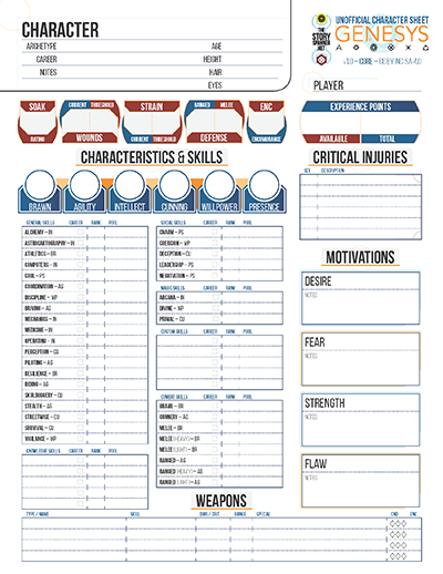 Starship Troopers Rpg Character Sheet Form Fillable - Printable Forms Free Online